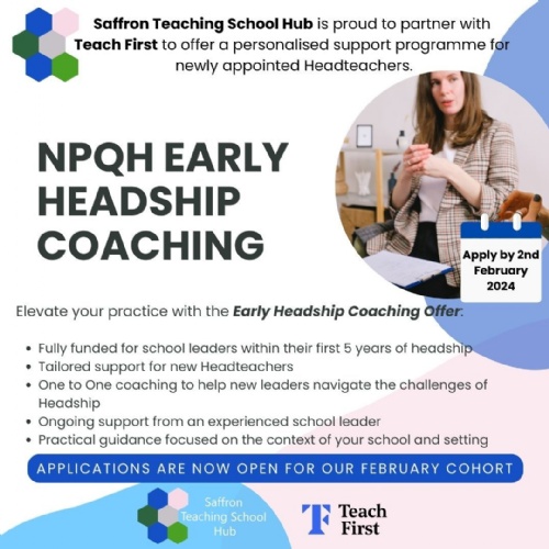 Saffron Teaching School Hub - NPQ news